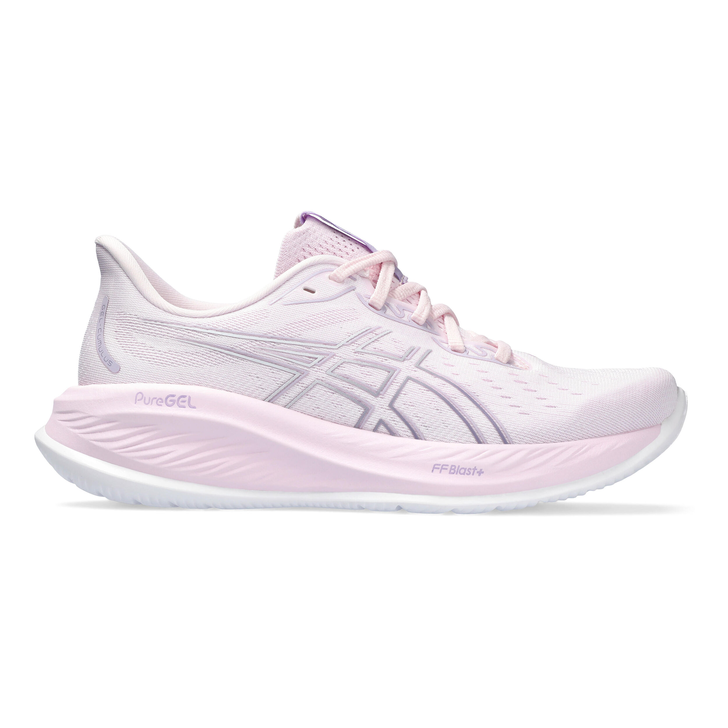 Gel Cumulus 26 Chaussure De Running Sans Stabilisateurs Femmes Rose Gris