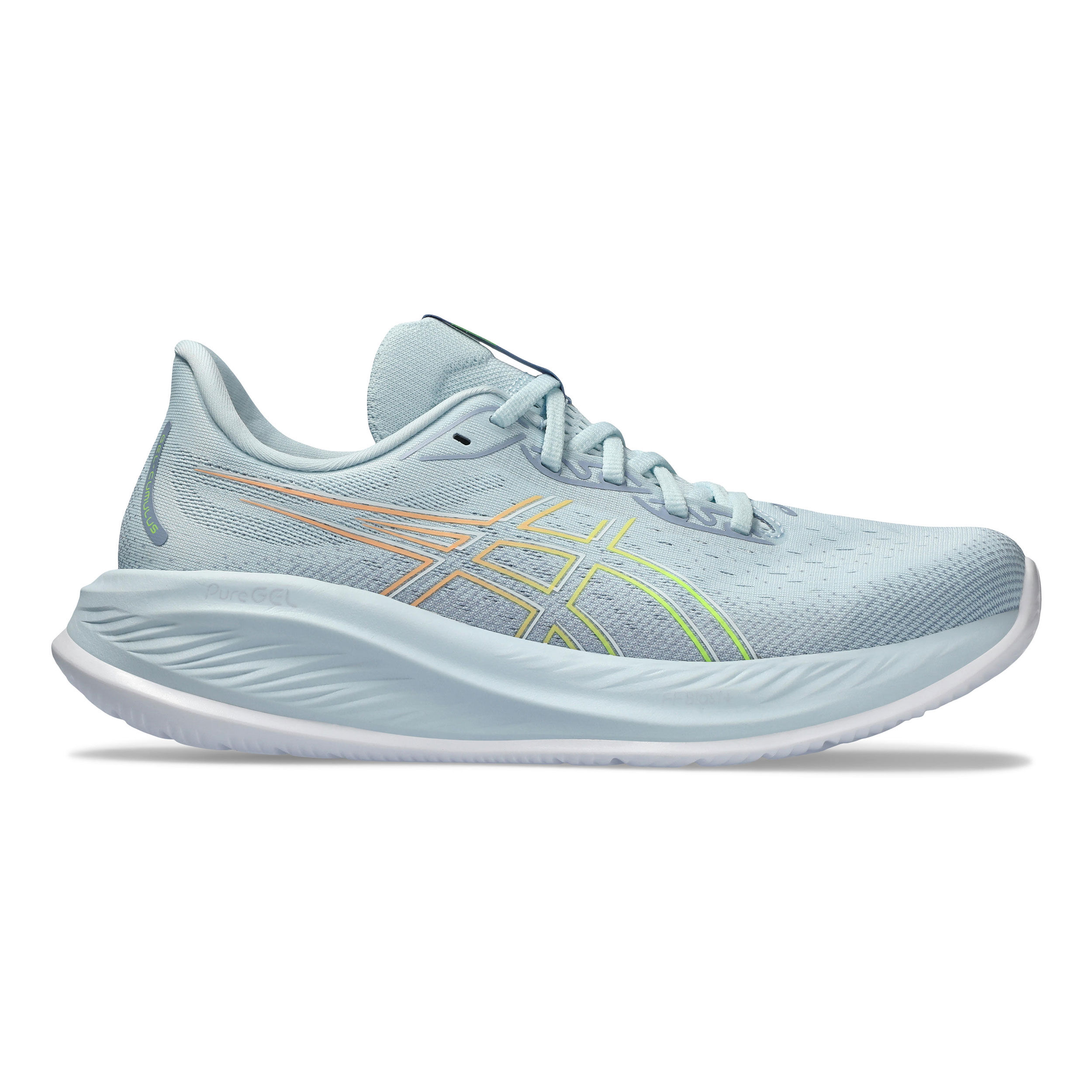 Gel Cumulus 26 Chaussure De Running Sans Stabilisateurs Hommes Gris Jaune
