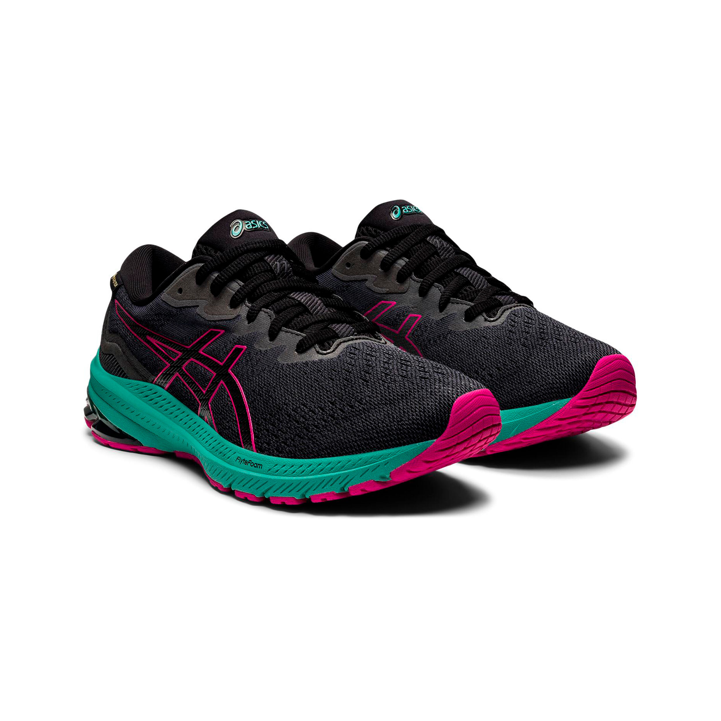 Acheter ASICS GT 1000 11 G TX Chaussure De Running Avec Stabilisateurs Femmes Noir Rouge en ligne Running Point FR