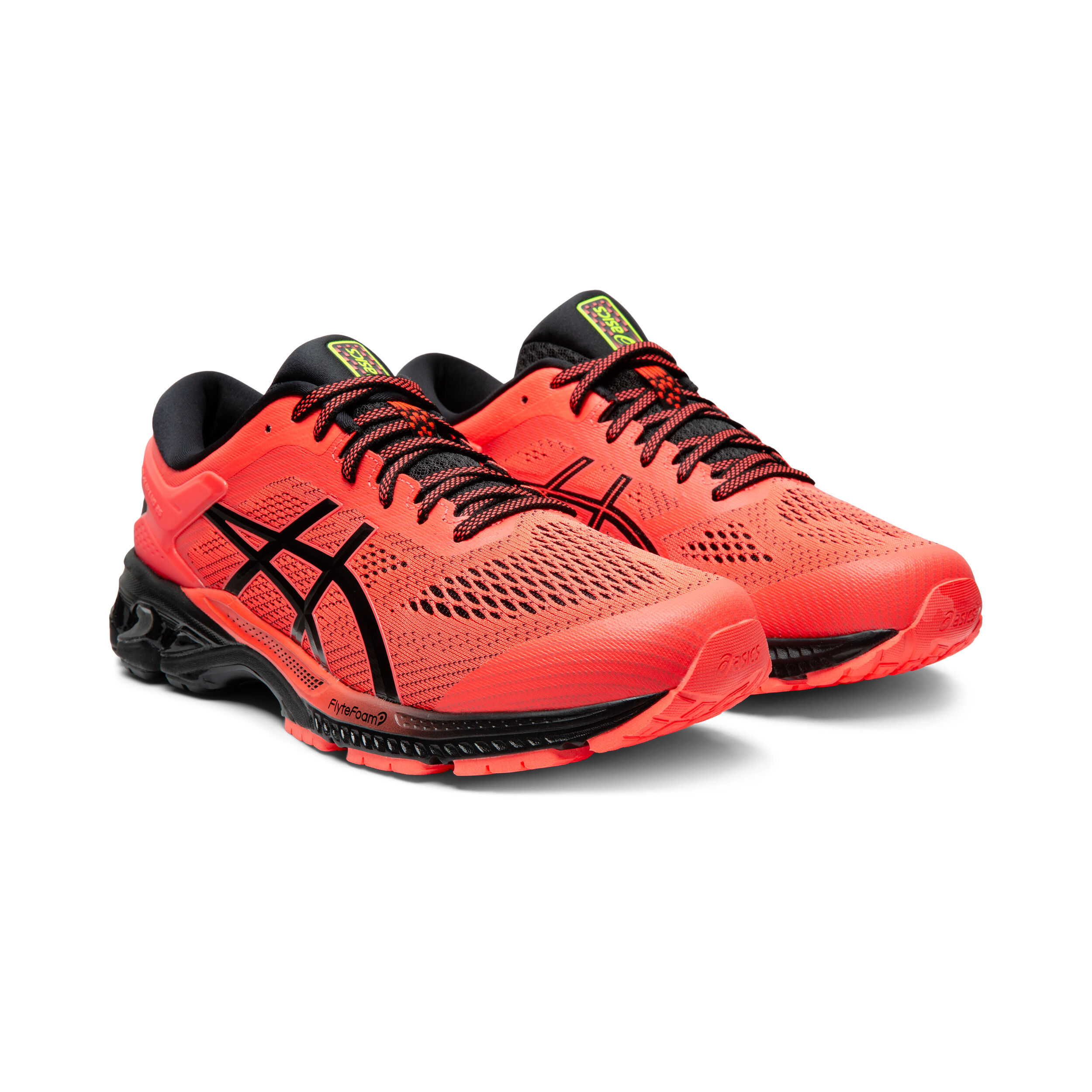 Gel Kayano 26 Chaussure De Running Avec Stabilisateurs Hommes Corail Noir