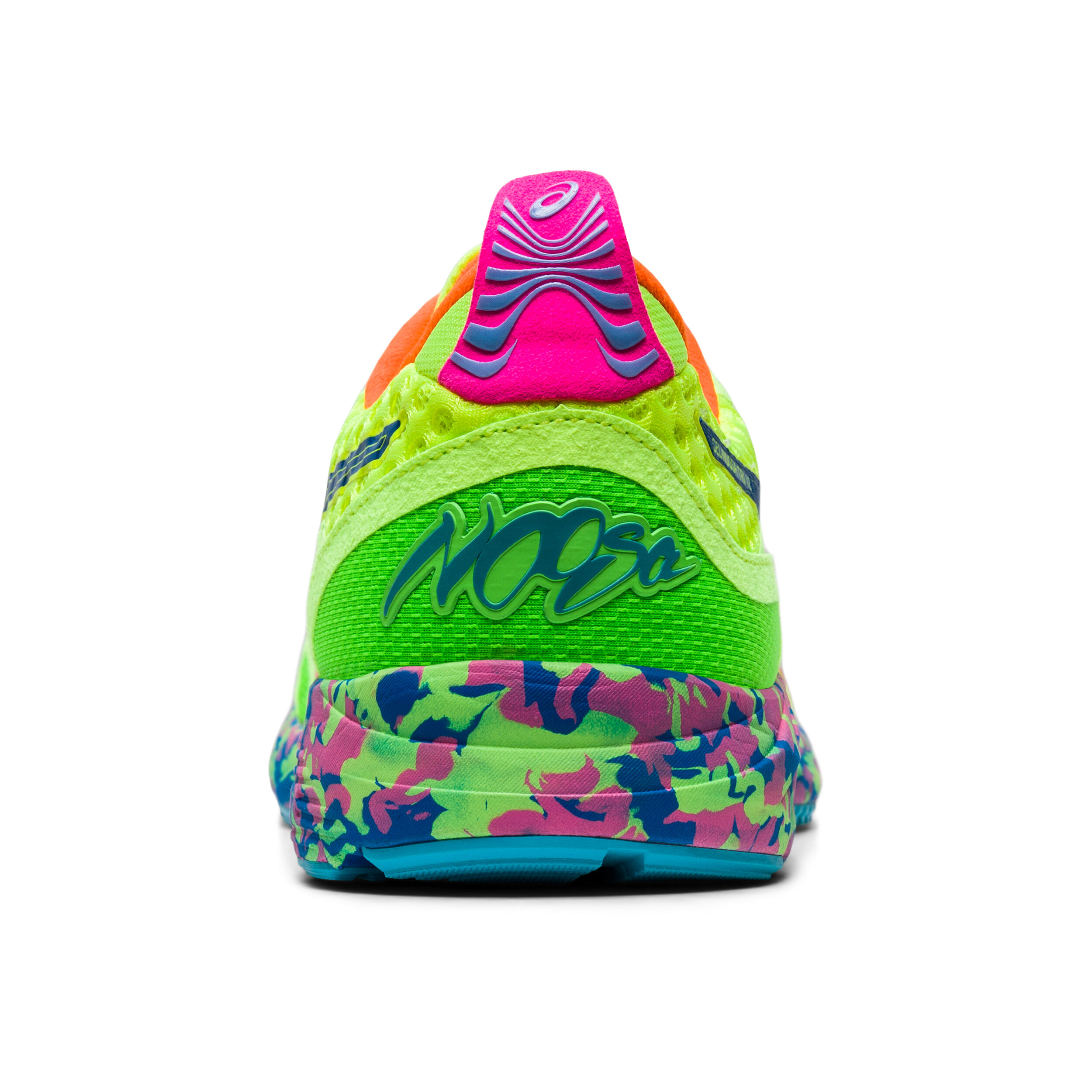 Gel Noosa Tri 12 Chaussure De Competition Hommes Jaunes Fluo Pink