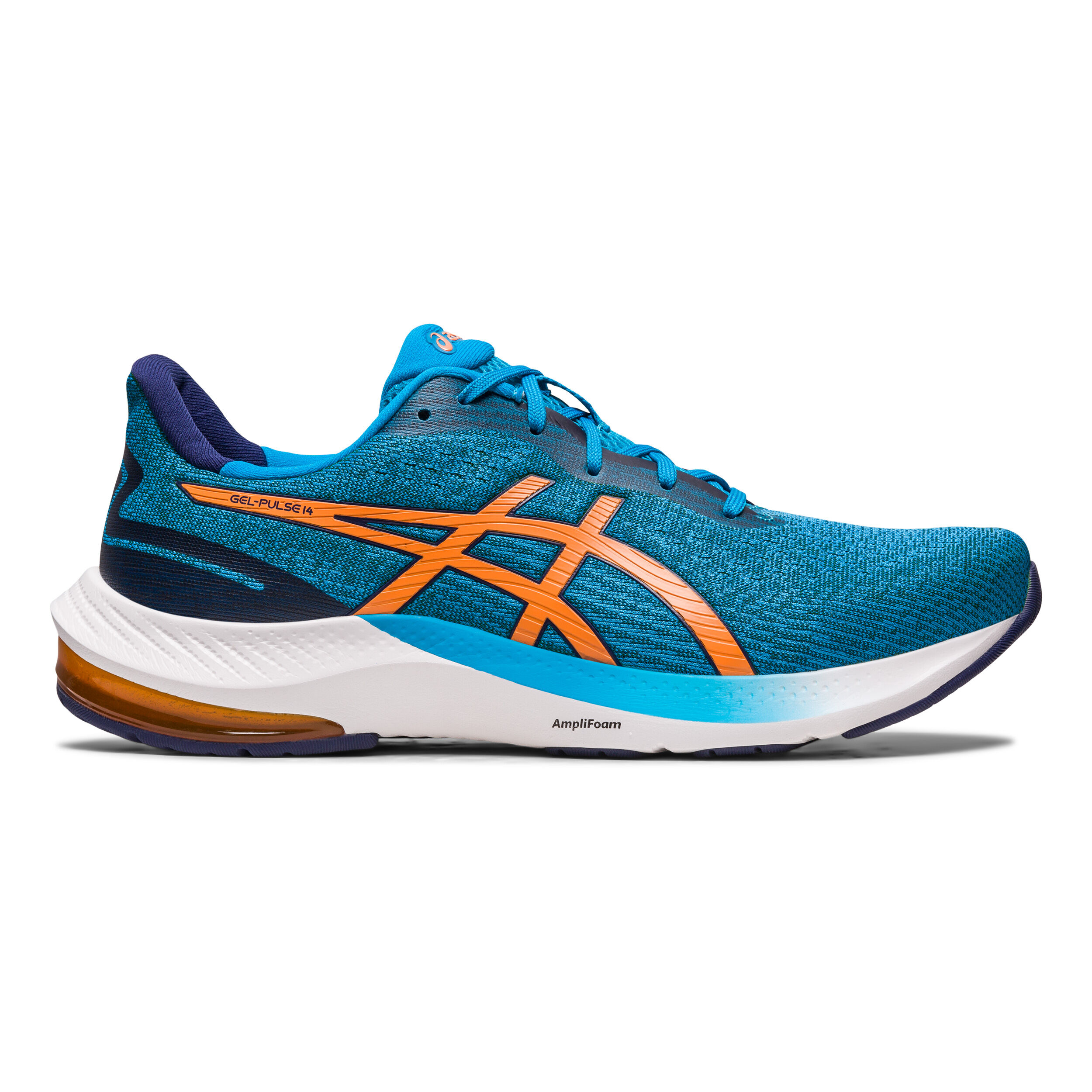 Blue and orange asics store
