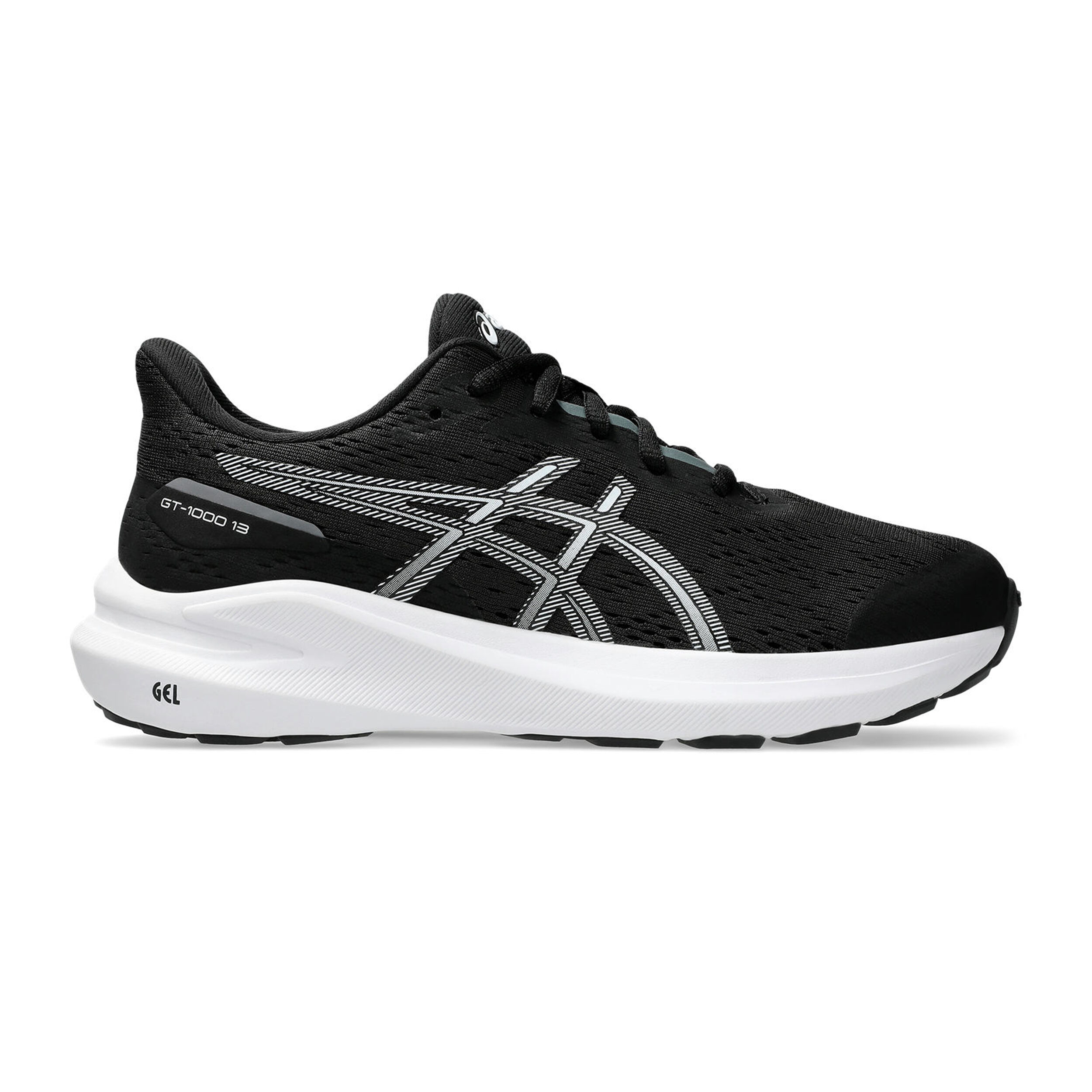GT 1000 13 GS Chaussure De Running Avec Stabilisateurs Enfants Noir Blanc